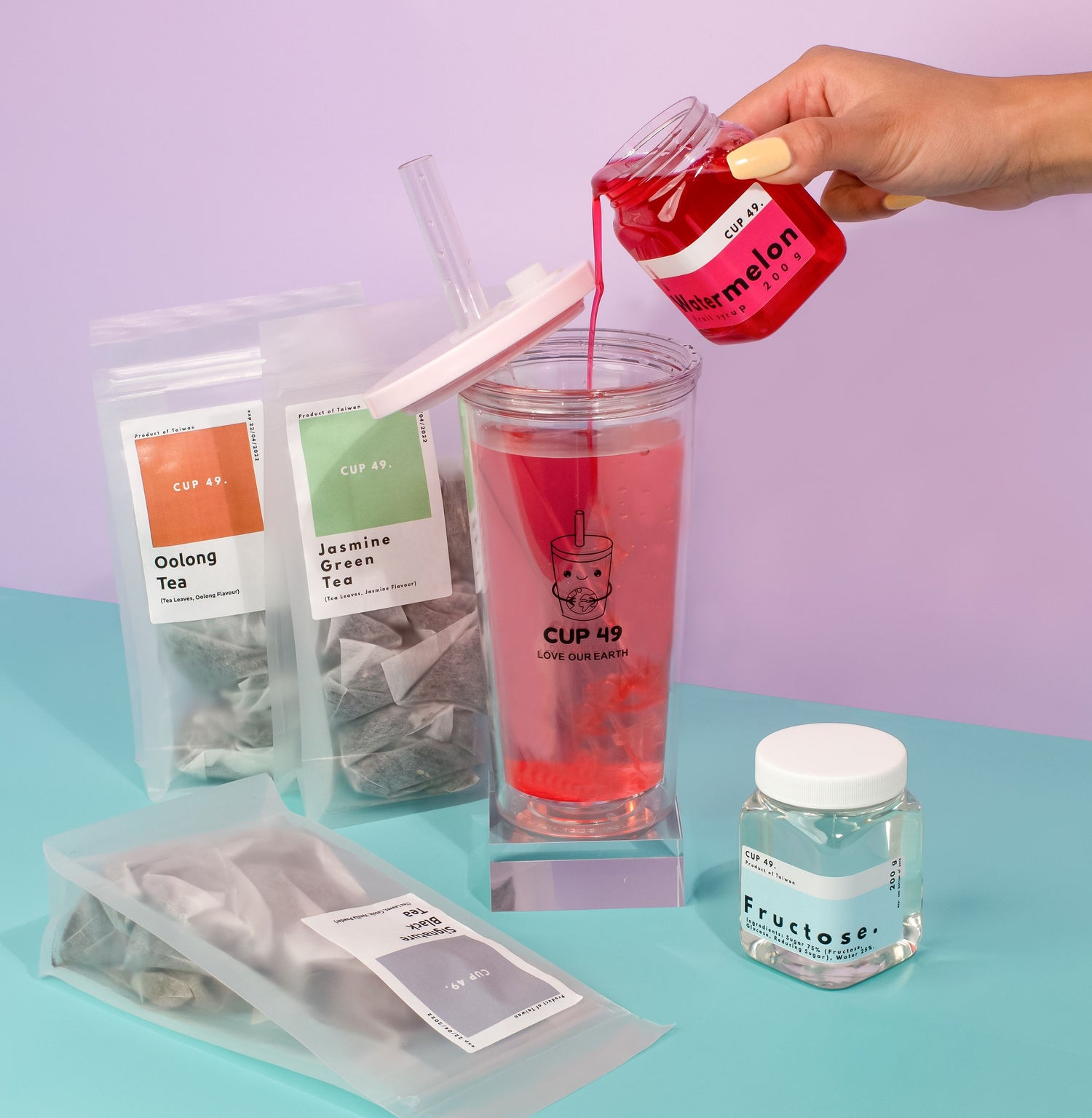 How to make Watermelon Fruit Bubble Tea | Recipe – Cup 49