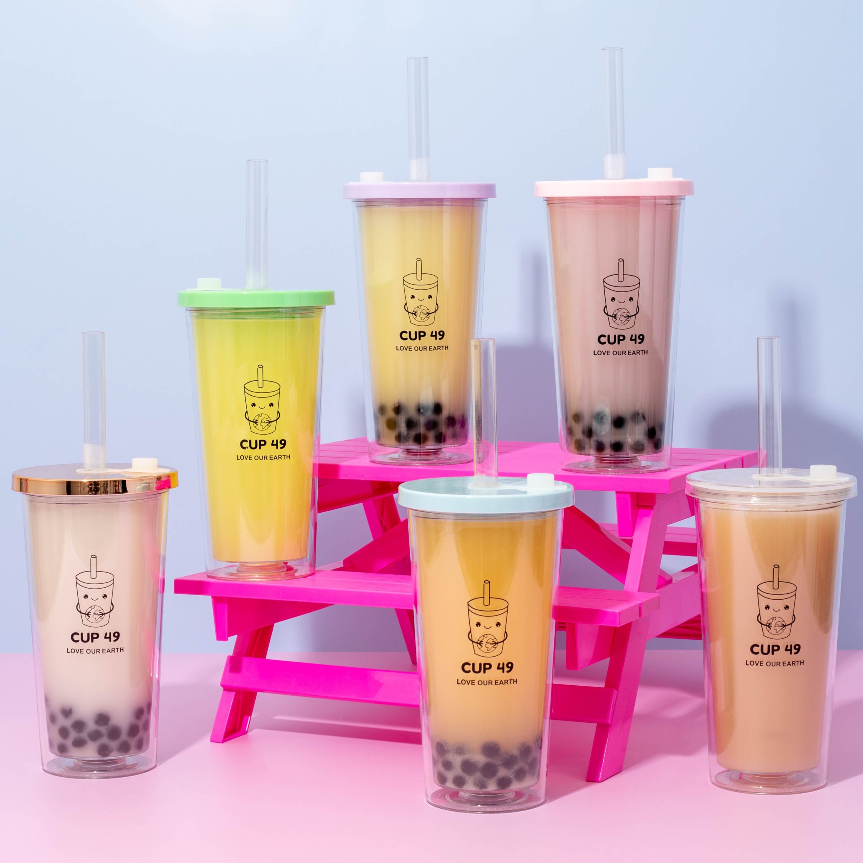 Reusable Bubble Tea Cup Set - Cup 49